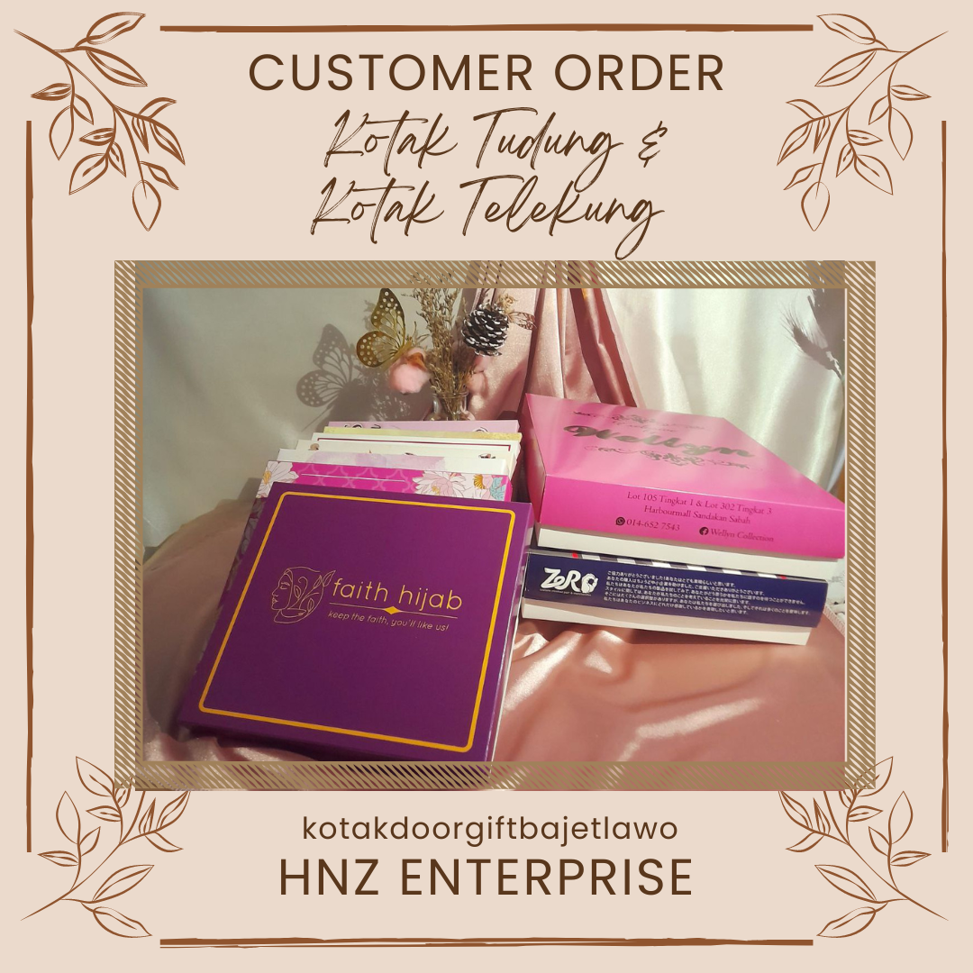 Custom Print Kotak Tudung - Online Packaging Printing Solution