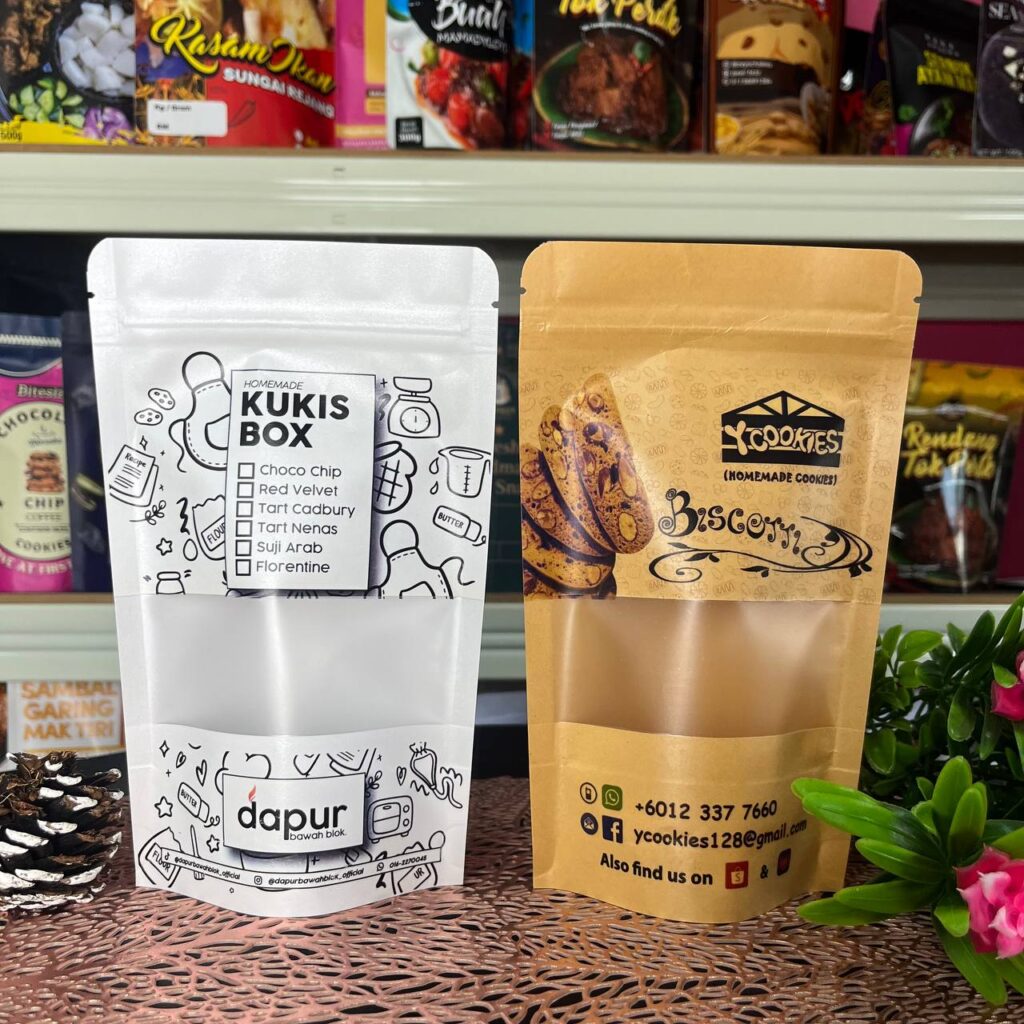 FROSTED ZIPPER BAG 35x45cm - Online Packaging Printing Solution